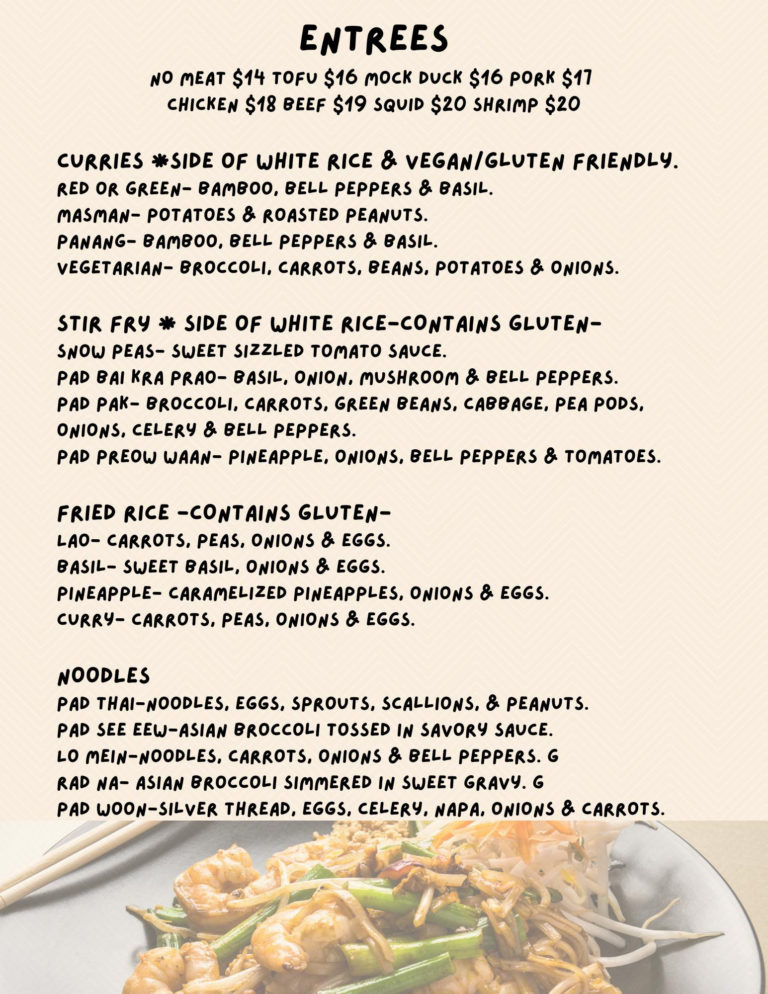 Modern Asian Eatery | Menu | havenasianeatery.com